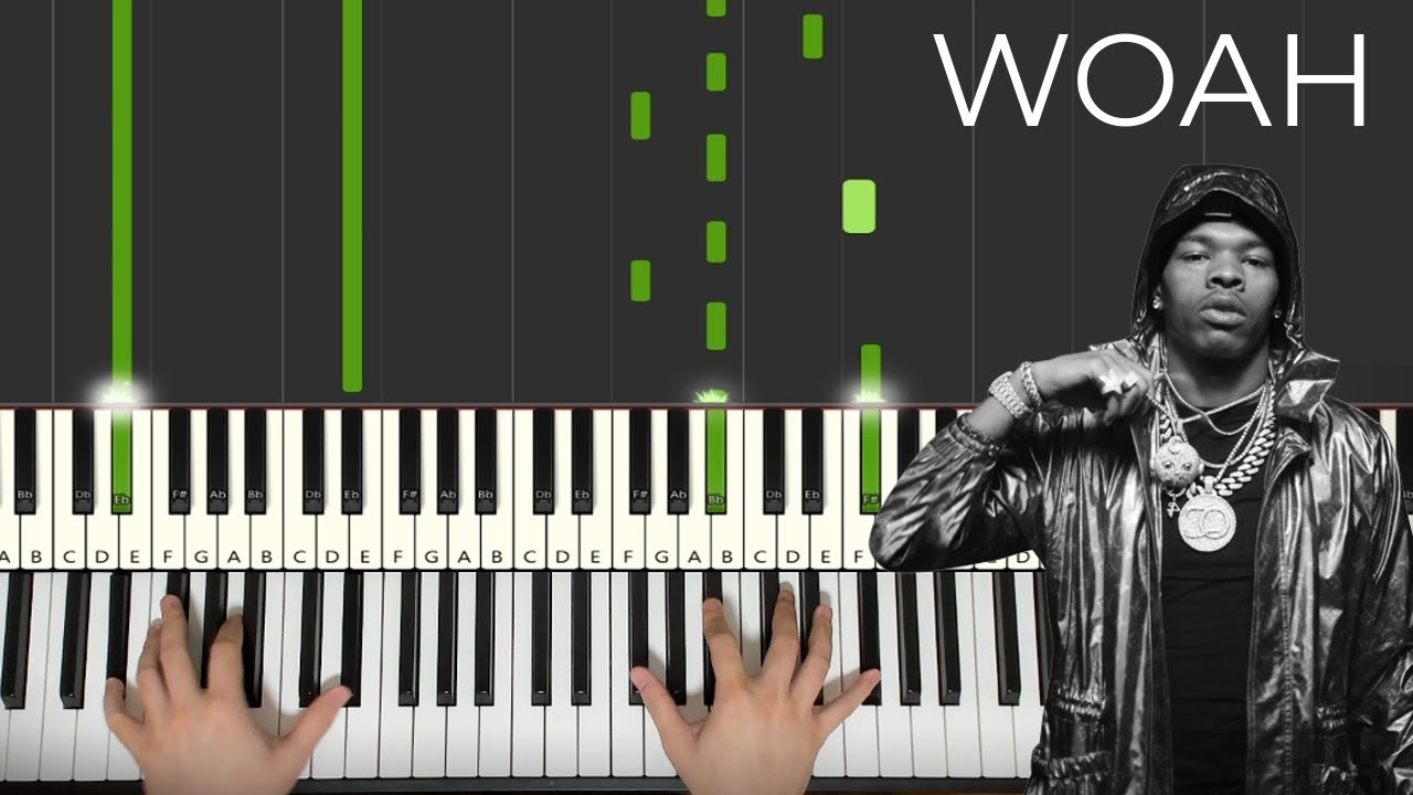 Lil Baby - Woah (Piano Tutorial Lesson) - YouTube
