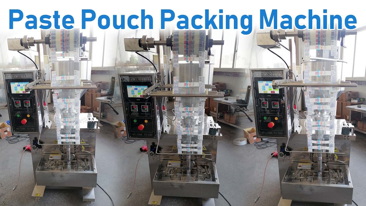 Testing paste packing machine performance for Singapore customer: chili ...