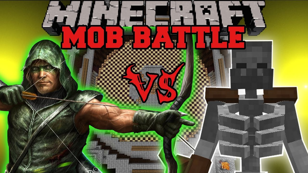 MUTANT SKELETON VS GREEN ARROW - Minecraft Mod Battle - Mob Battles ...