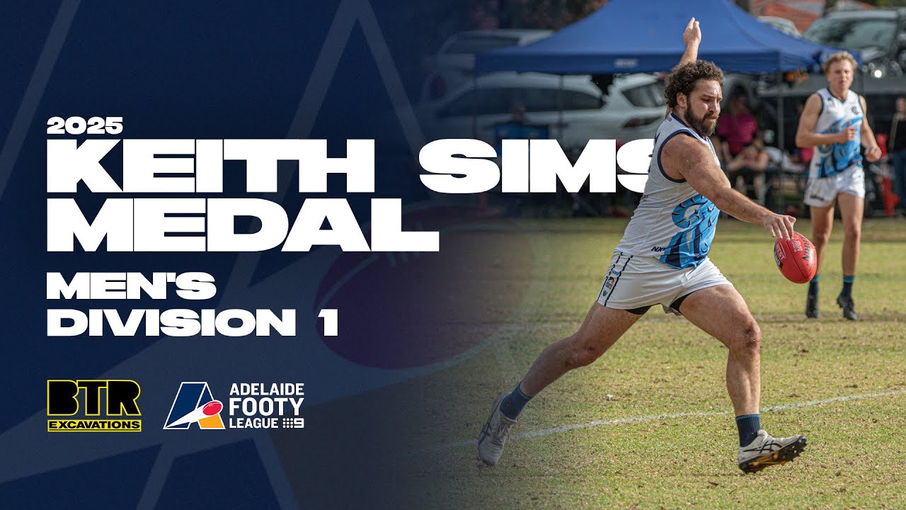 2025 Keith Sims Medal Presentation - Adelaide Footy League - YouTube