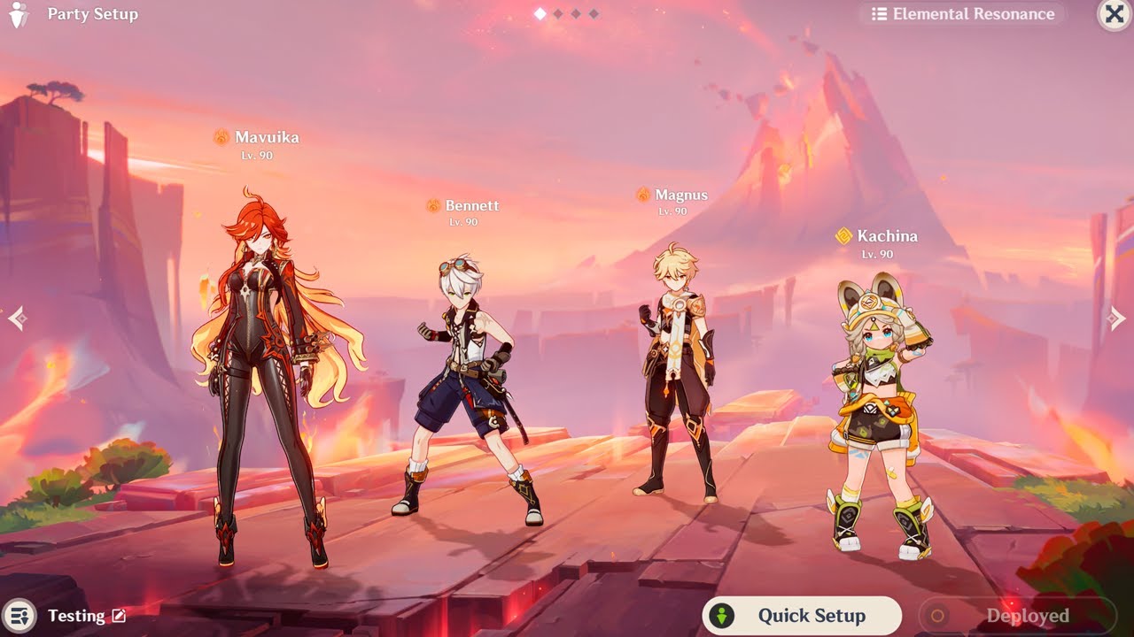 [5.7] Rotation ♦️ Mono Pyro F2P ♦️ Mavuika Bennett PyroTraveler Kachina ...