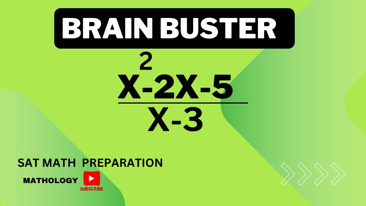 x square minus 2x minus 5 divided by x minus 3 | Sat Factorization ...