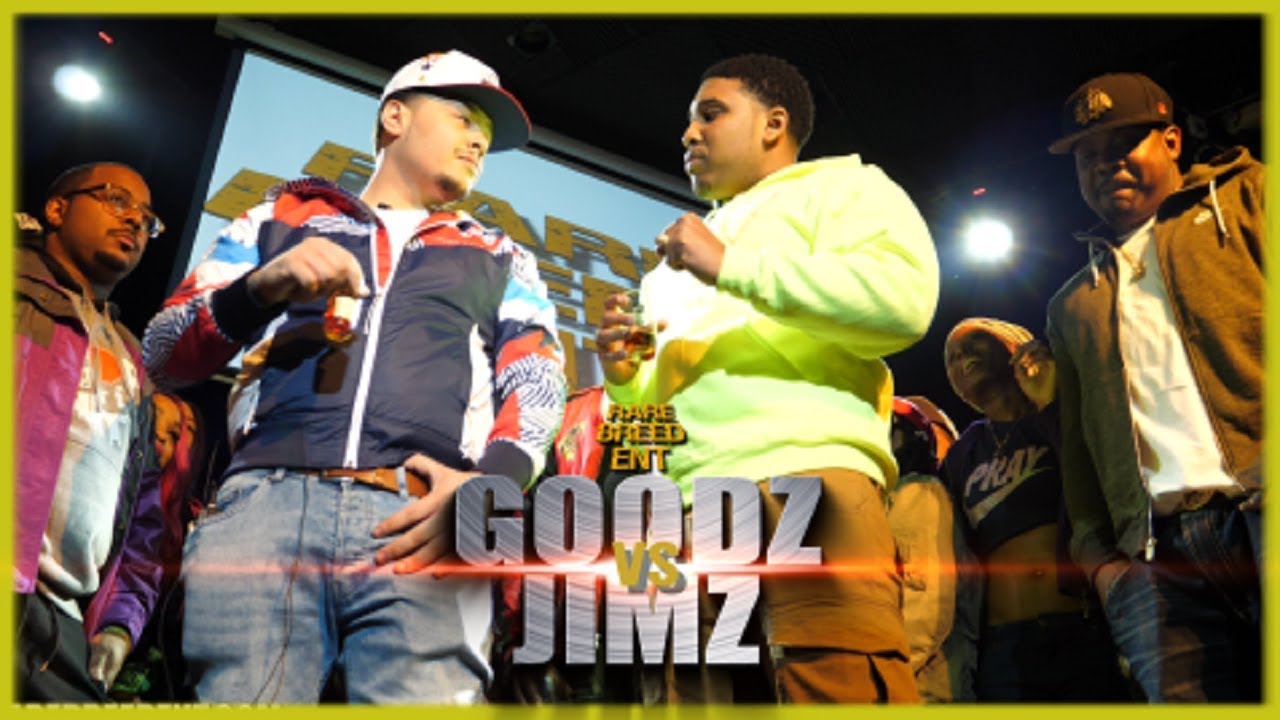 GOODZ VS JIMZ RAP BATTLE - RBE - YouTube