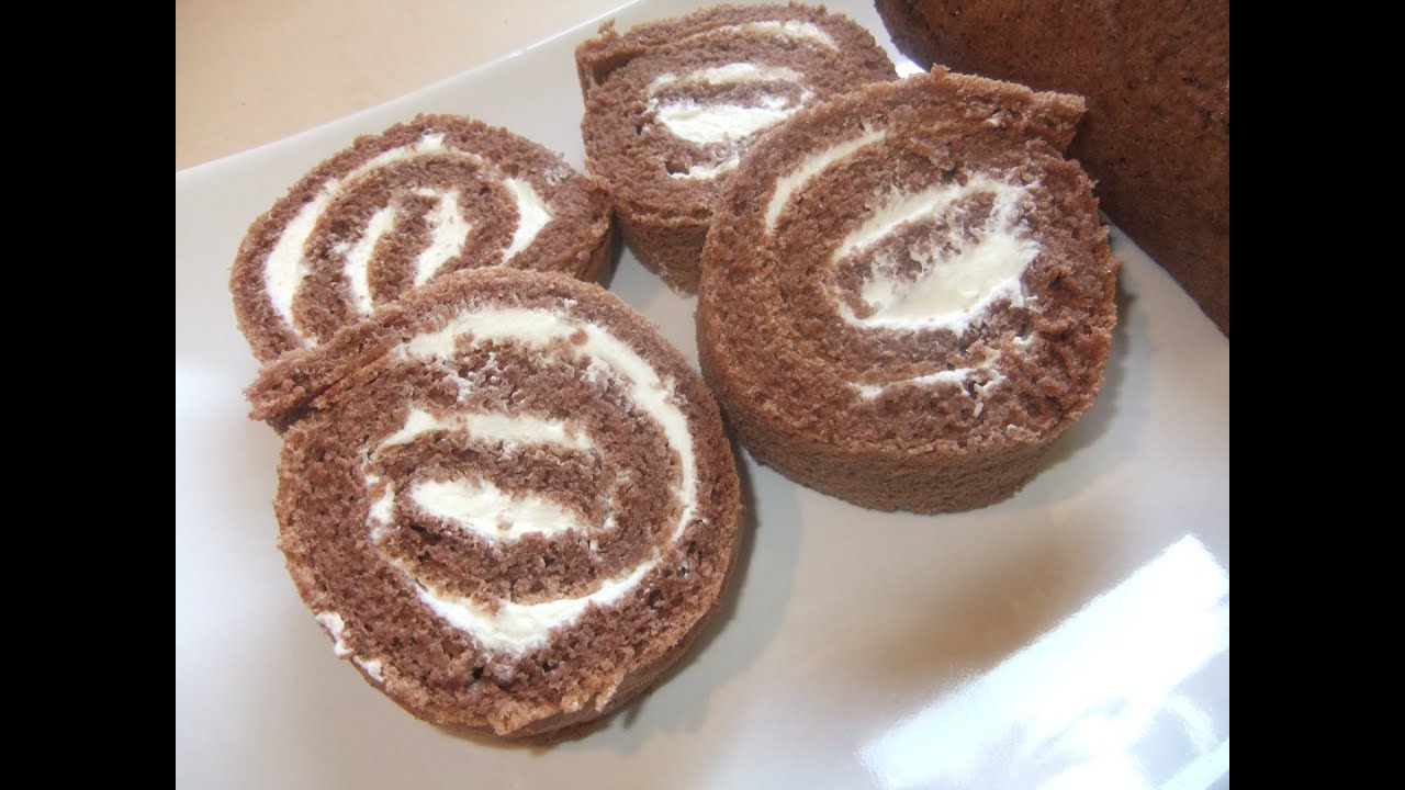 Chocolate Swiss Roll (Jam Roll, Jelly Roll) - YouTube