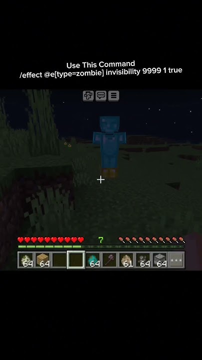 Making Invisible Mobs in Minecraft with Simple Commands #minecraft #ytshorts - YouTube