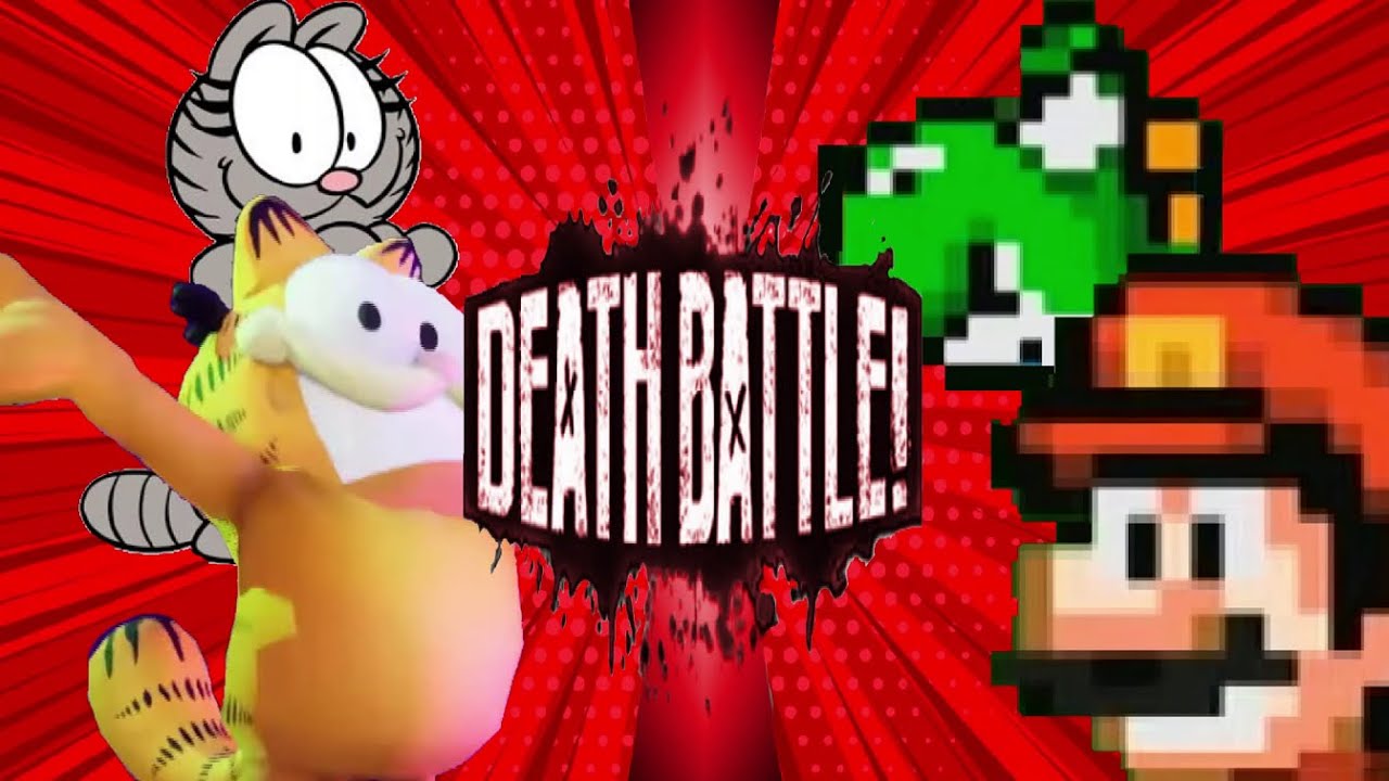 death battle trailer garfield vs realistic mario mario (garfield ...
