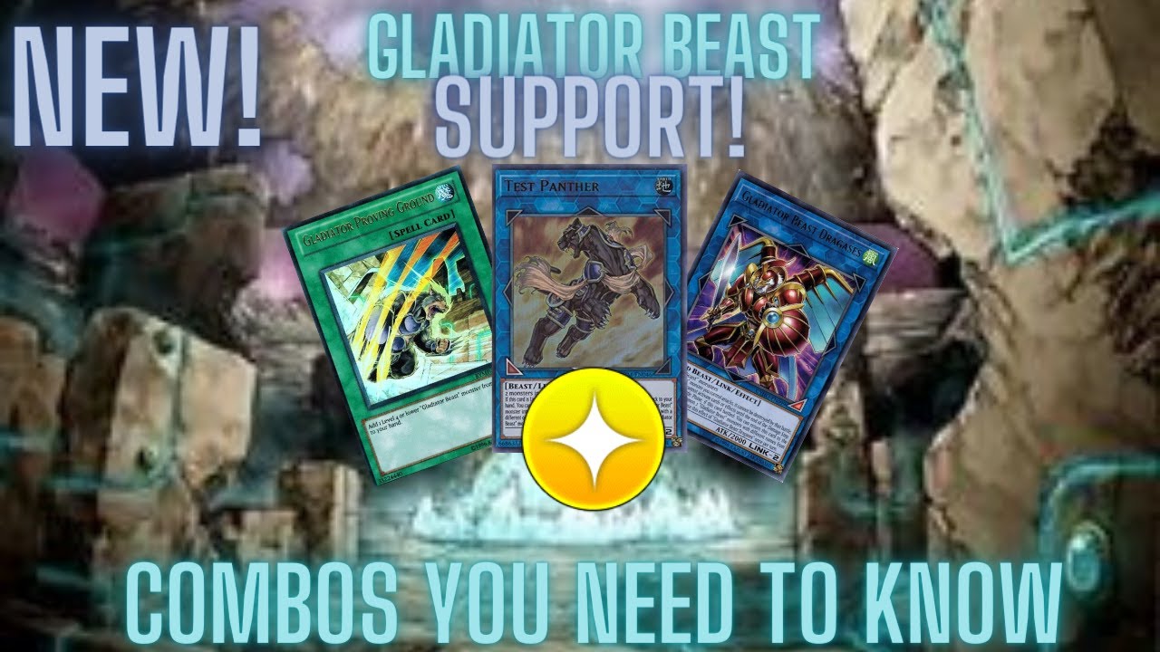 New Gladiator Beast Support! Combos you Need to know! Yu-Gi-Oh! Duel ...