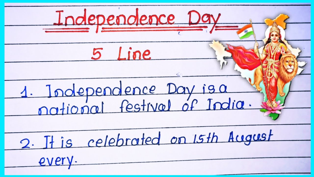 5 lines on Independence day in english/Independence day speech in ...