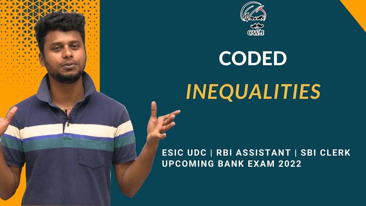 CODED INEQUALITIES | SHORTCUT | UPCOMING BANK EXAMS | MR NARESH KUMAR - YouTube