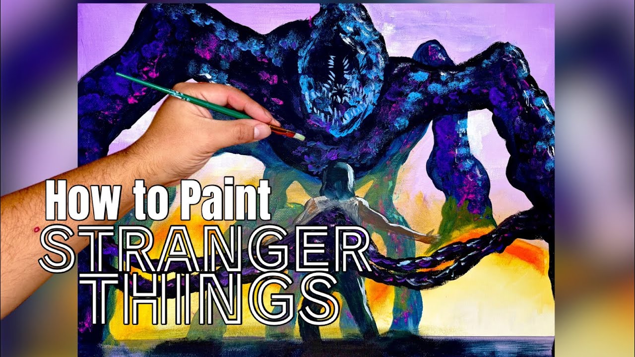 How to Paint Stranger Things #strangerthings #paintingtutorial #netflix ...