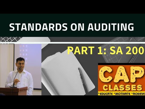 STANDARDS ON AUDIT PART 1 | CAP CLASSES - YouTube