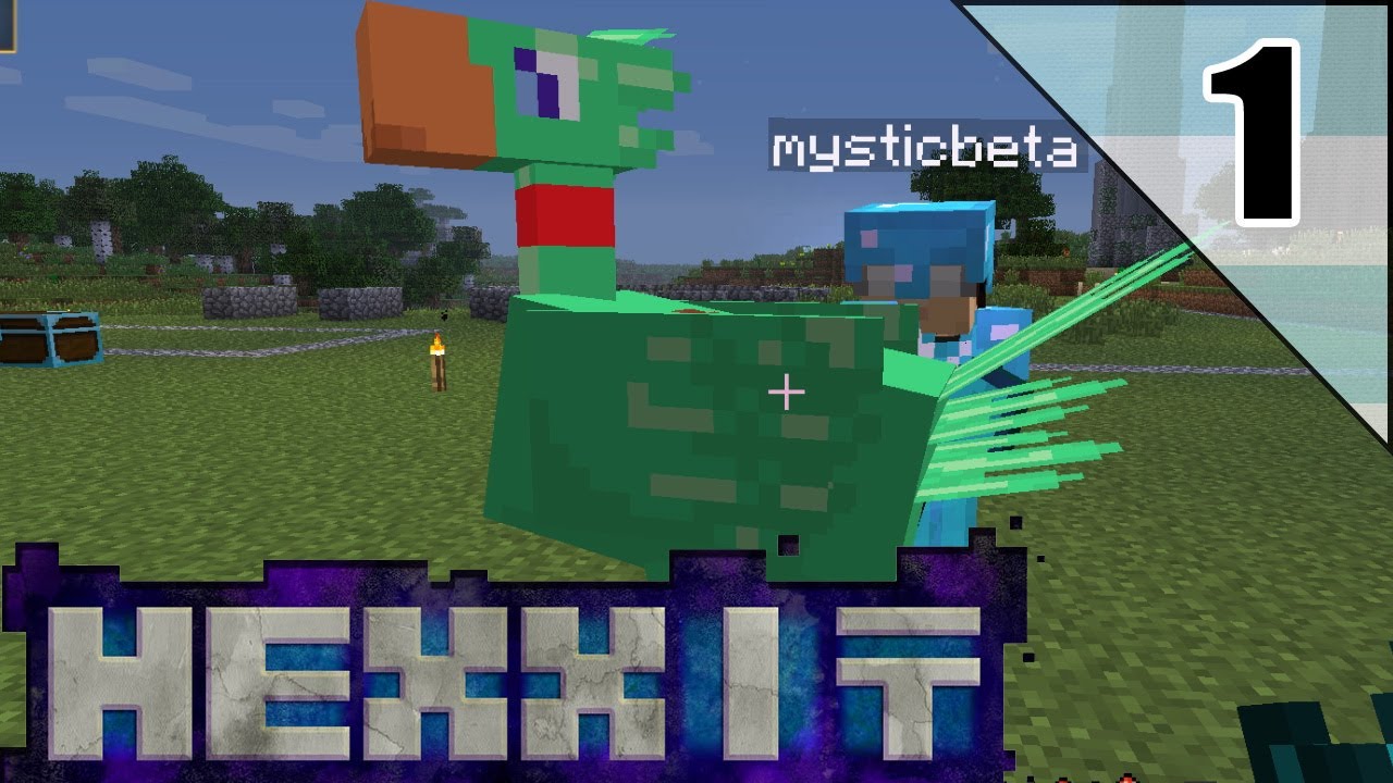 Chocobo Farm - Hexxit: Minecraft - Chocobo Barn - Part 1 - YouTube