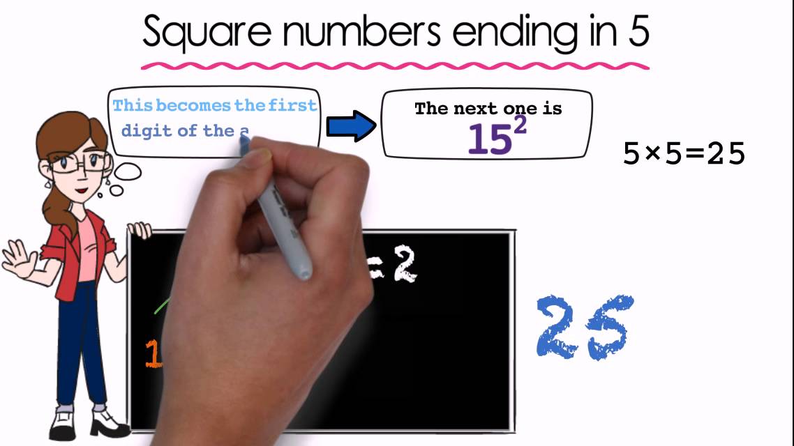 A nice trick to Square numbers ending in 5 fast - YouTube