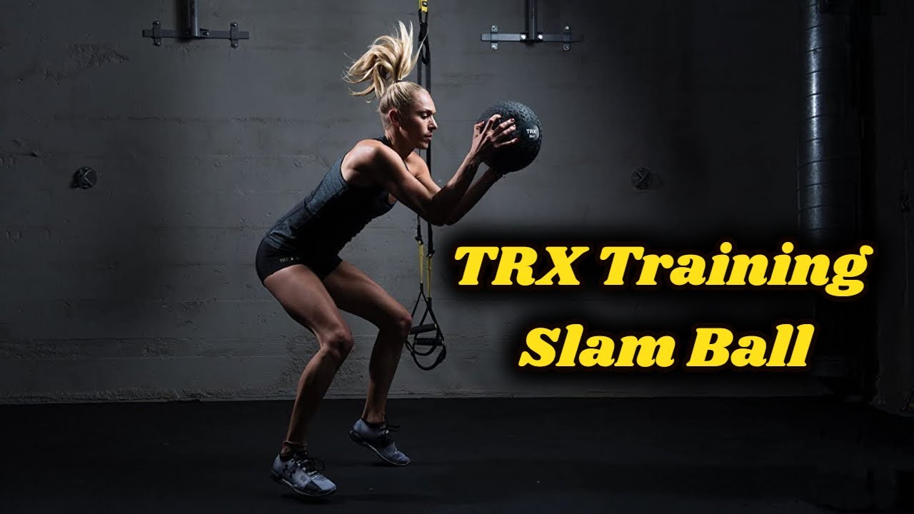 TRX Training Slam Ball, Easy- Grip Tread & Durable Rubber ShellBrand ...