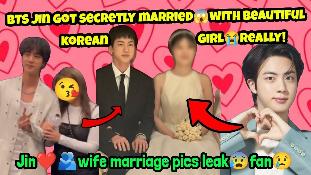 BTS Jin got secretly married😱with beautiful korean girl😭really! | Jin ️ ...