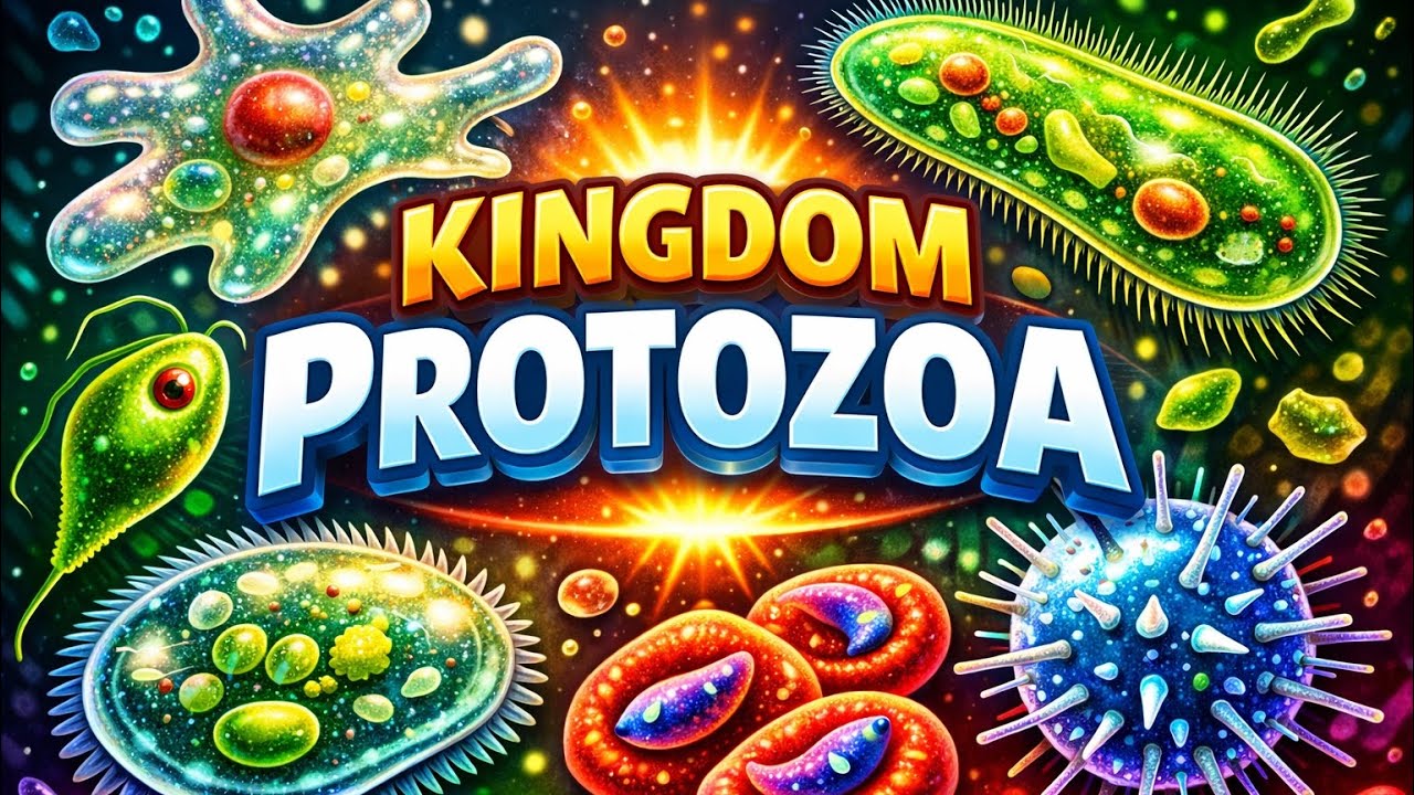 Kingdom Protozoa | domain Eukarya | first year | Samina ch tutorial ...