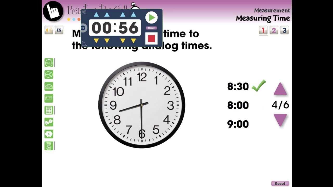 CC7303 Measurement: Measuring Time - Practice the Skill 1 Mini - YouTube