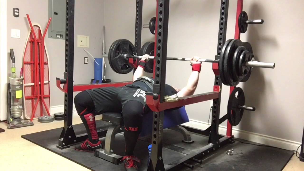 295 lbs x1 Raw Bench PR - YouTube