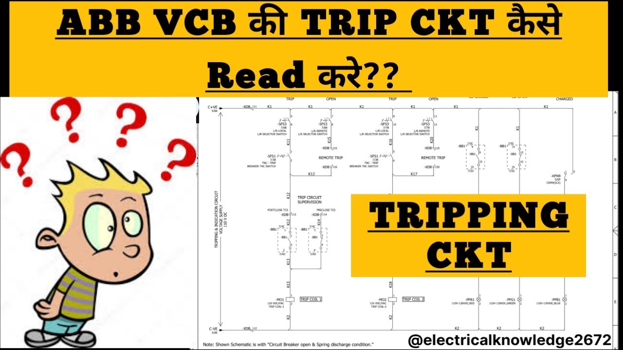HOW TO READ #TRIP CKT OF #ABB MAKE VCB?? @electricalknowledge2672 - YouTube