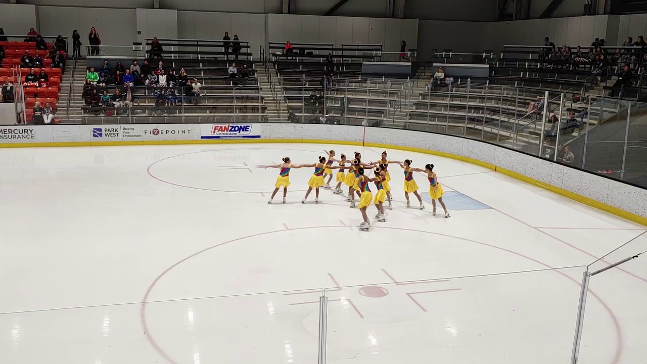 Westminster Matrix synchronized skating team skills 3 - YouTube