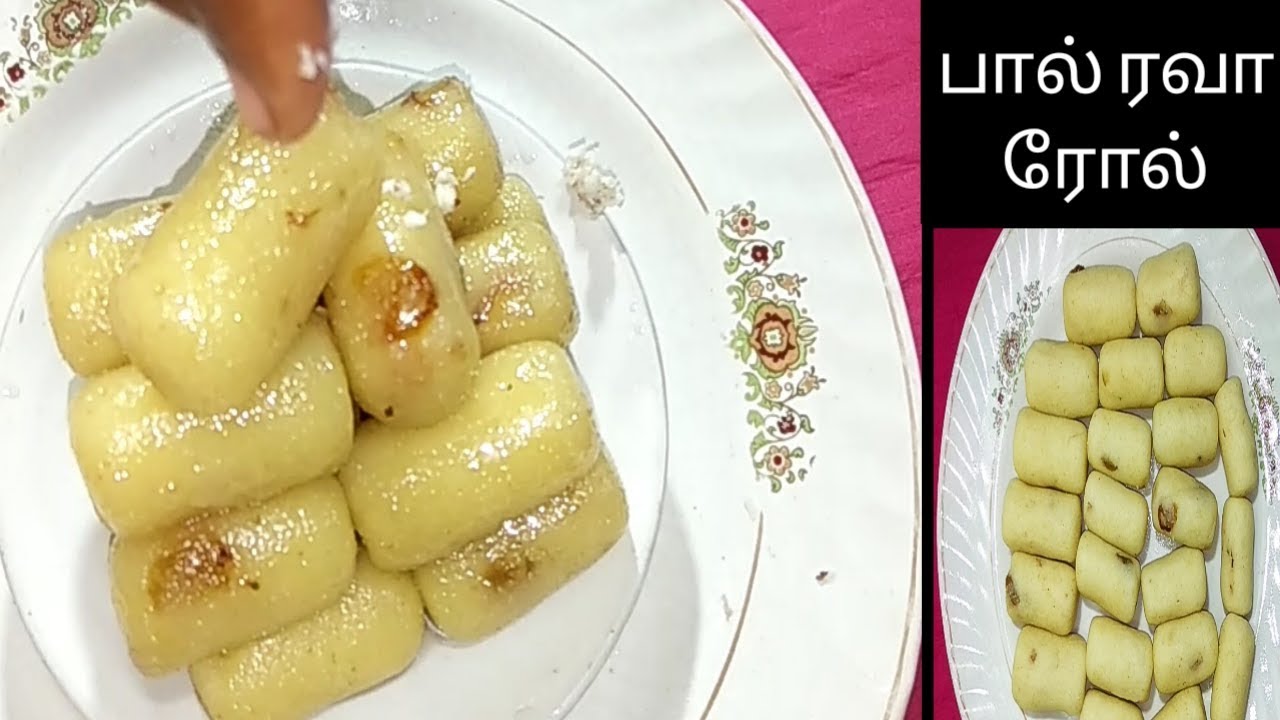 milk rava roll | manappen samayal - YouTube