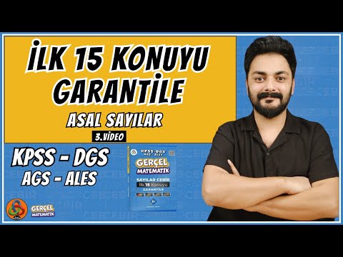 Asal Sayılar | 3. Video | 2026 | KPSS - DGS - AGS - ALES | Matematik | Sayılar Cebir Kampı