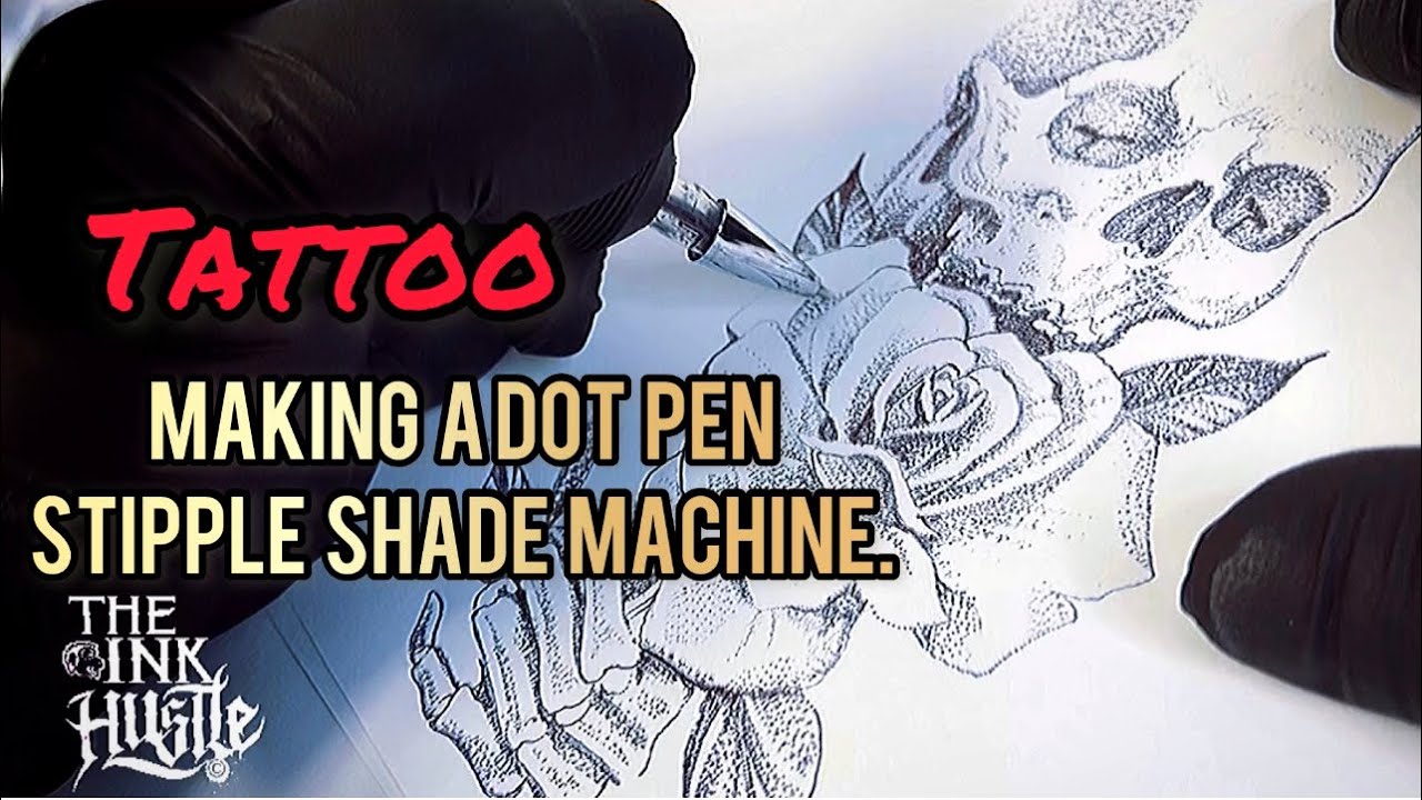 How i made the best stipple shade dot pen - YouTube