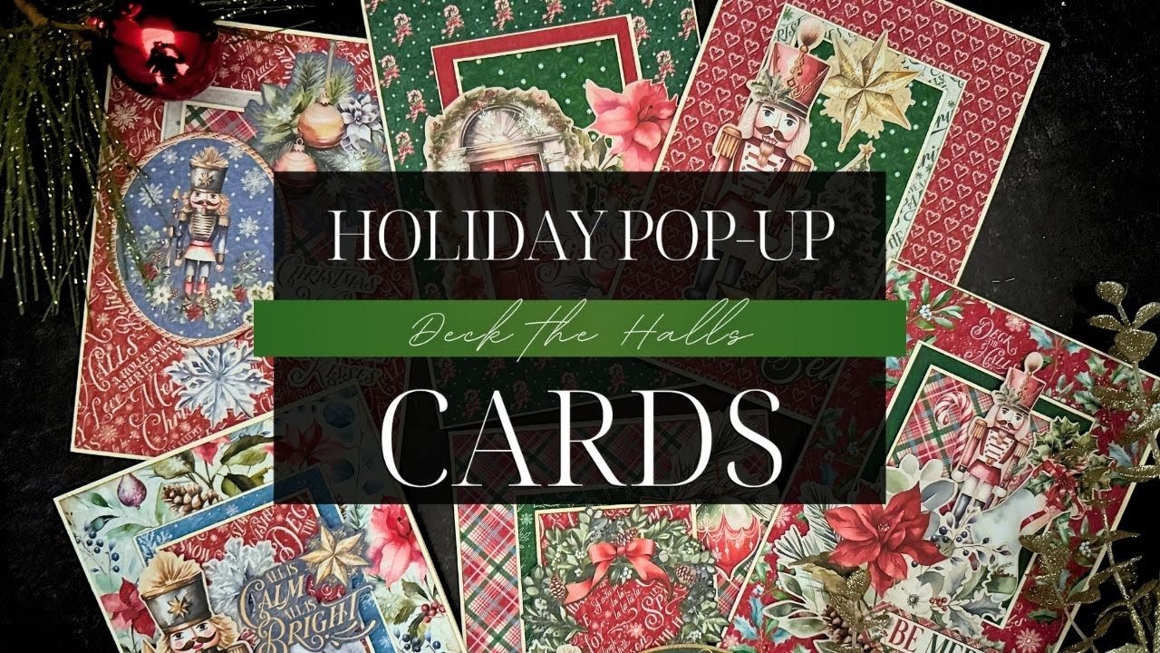 Make Stunning Pop-Up Christmas Cards! 🎄 Deck the Halls Card Kit ...