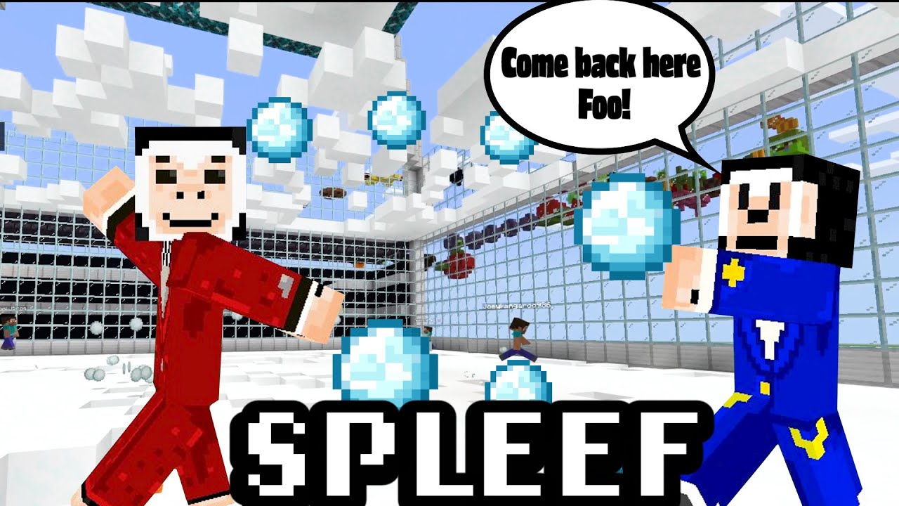 Minecraft- Slapping Fools into Lava in SPLEEF ⛄ - YouTube