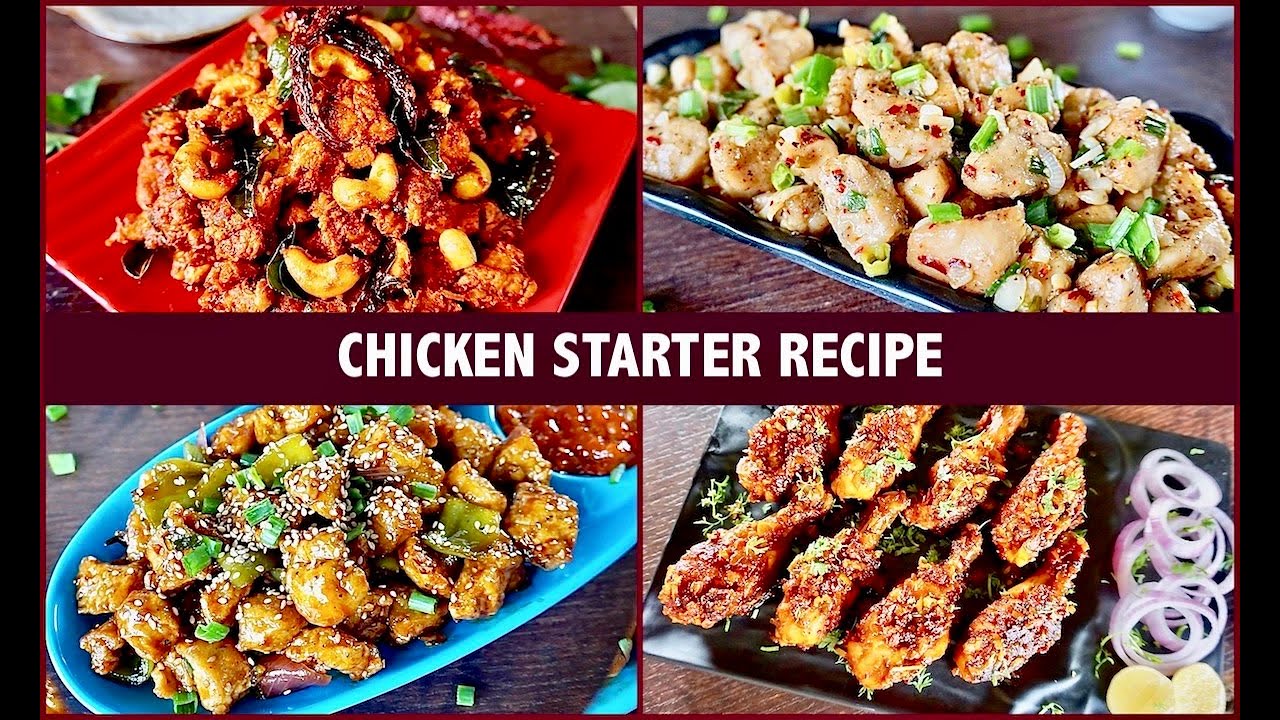 chicken starter recipe | chicken uruval | butter garlic chicken | honey ...