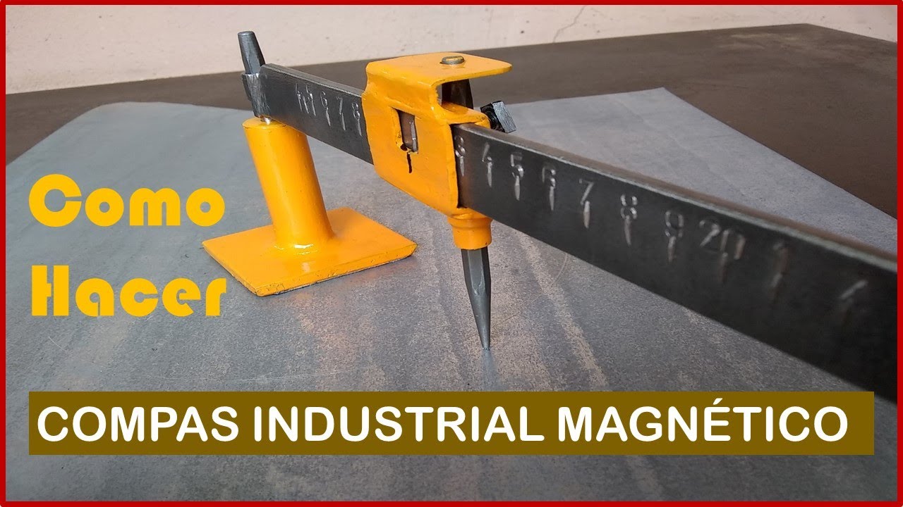 Cómo hacer compás industrial magnético de neodimio. Herramientas hecha ...
