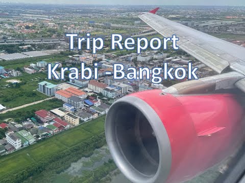 Trip Report Krabi (KBV) to Bangkok (BKK) on Board Vietjet Air - YouTube