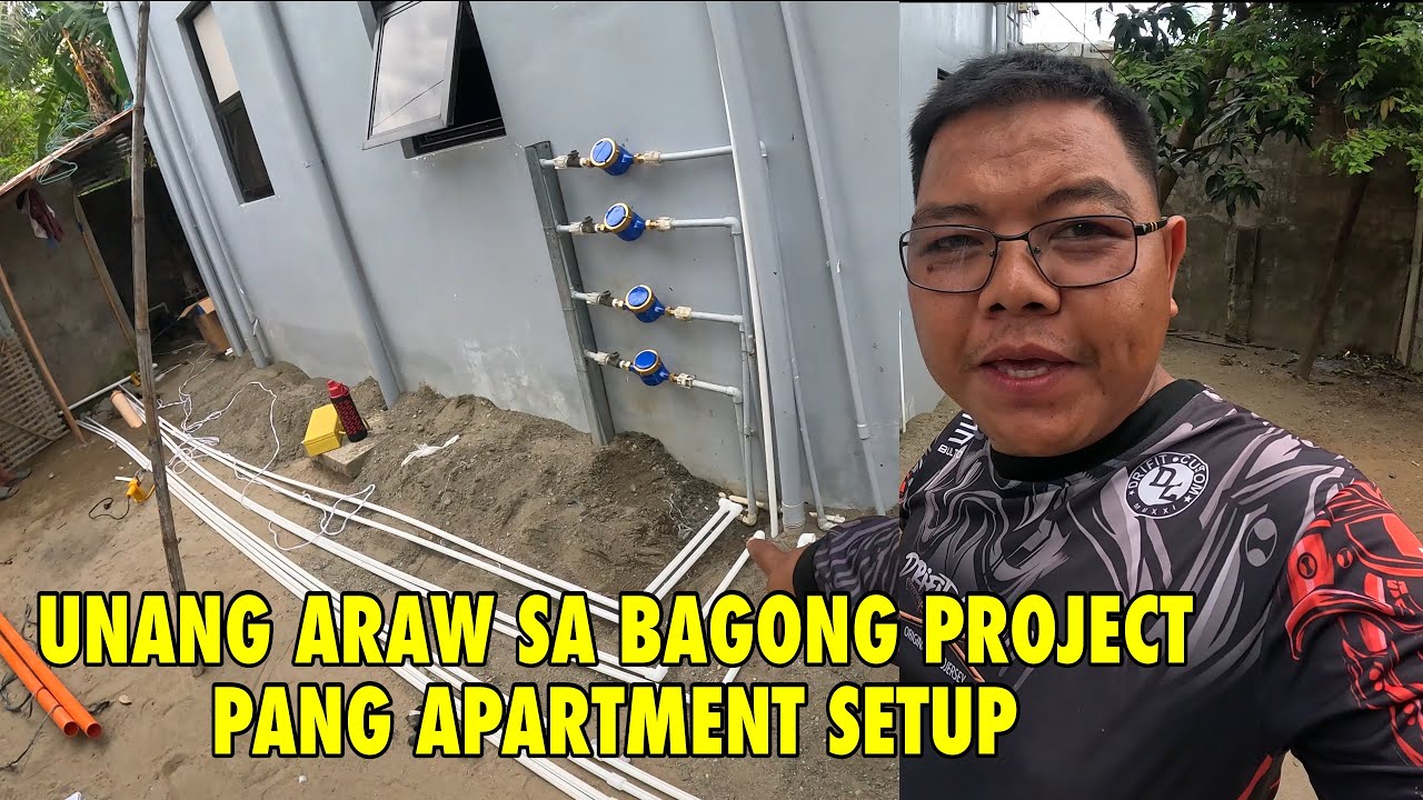Unang araw sa bagong project pang apartment setup - YouTube