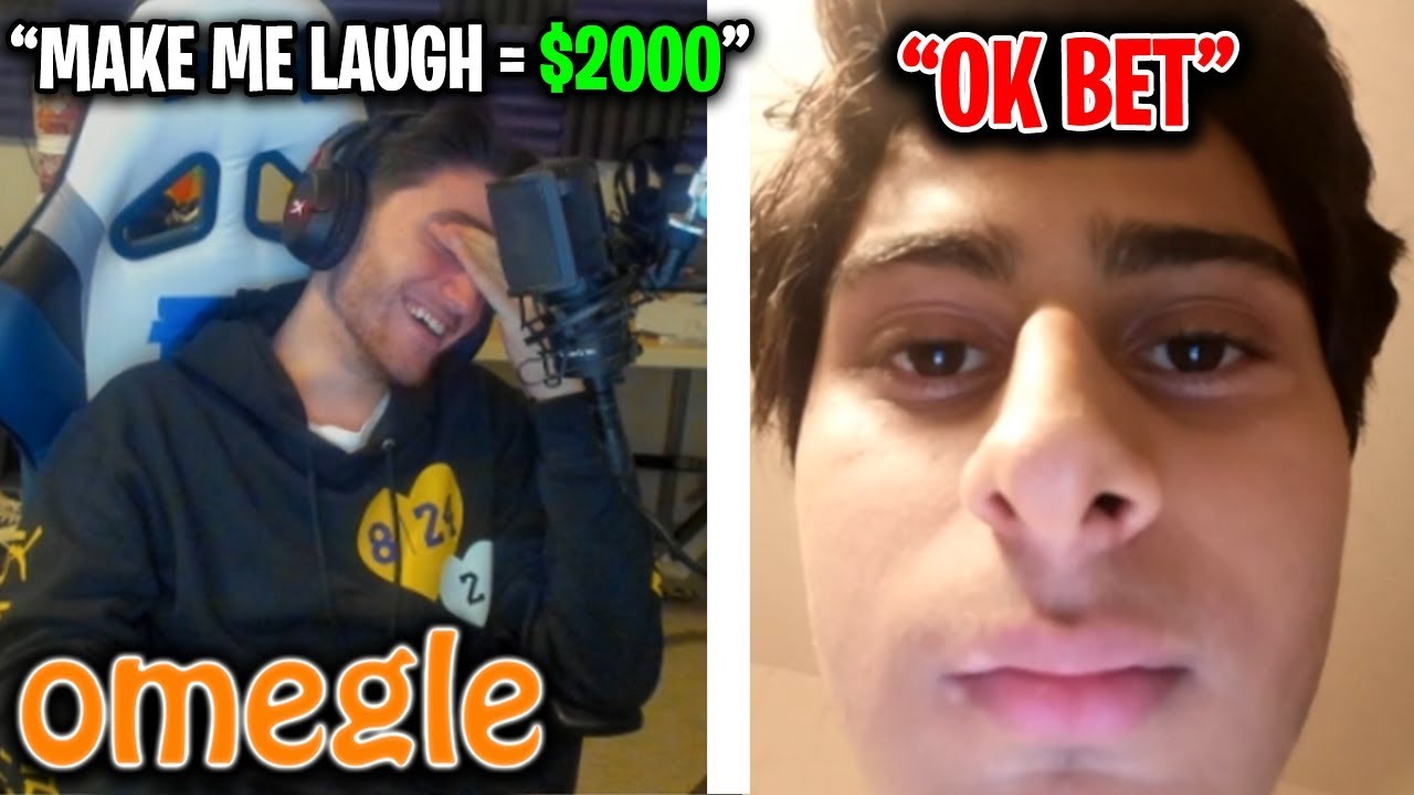 Omegle... but if I laugh they win $2000 - YouTube