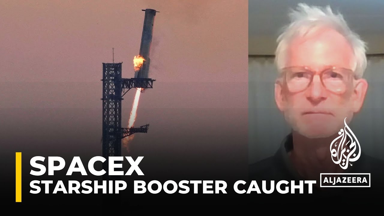 SpaceX Starship booster caught: Robotic arms catch returning booster at ...