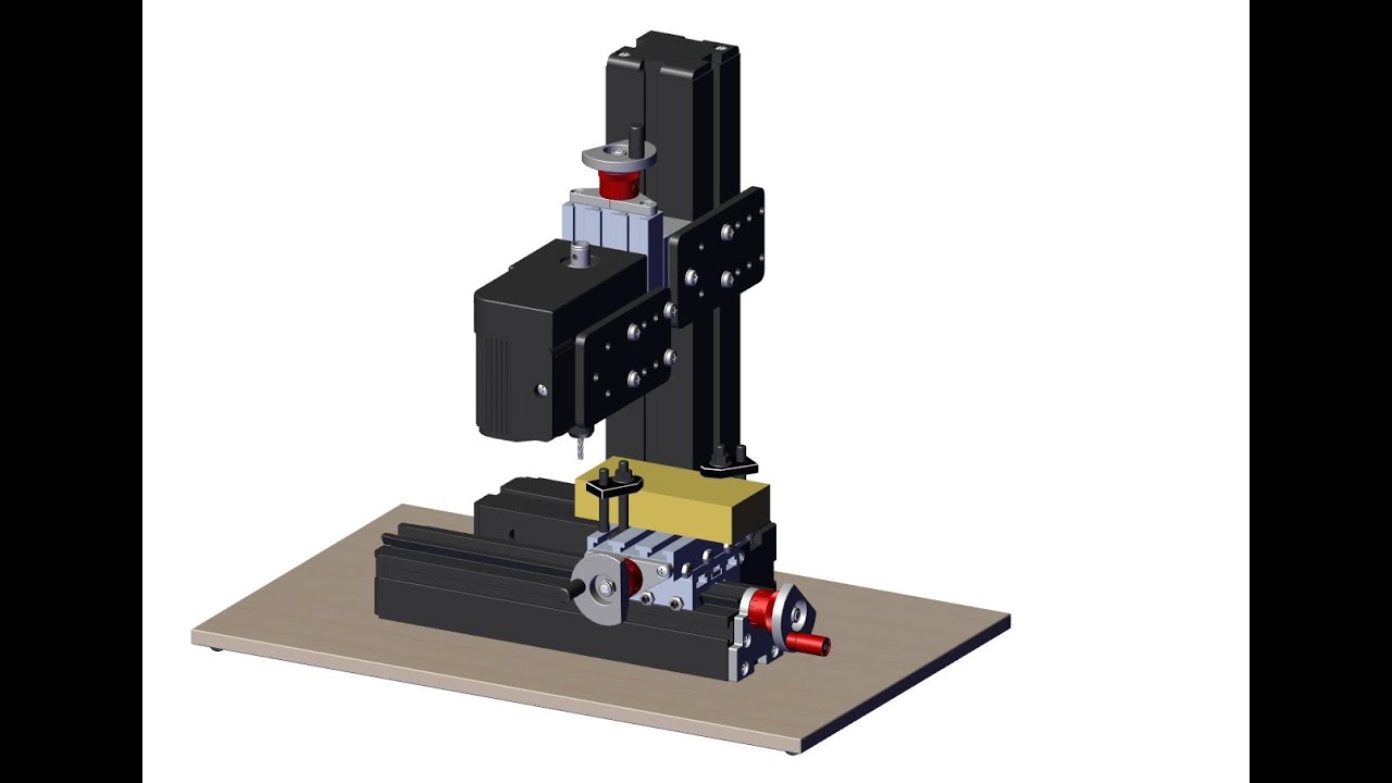 Vertical mill UNIMAT Metal Line - YouTube