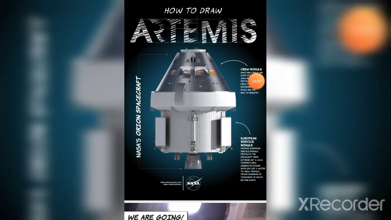 HOW TO DRAW ARTEMIS, #NASA OPION SPACECRAFT #NASAARTEMISSPACECRAFT ...