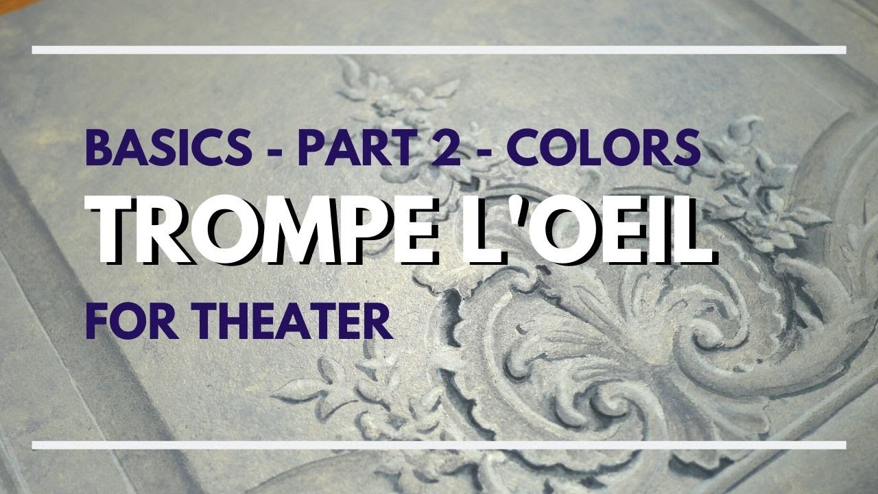 Trompe l'oeil Basics - Part 2 - colors - Scenic Art - YouTube