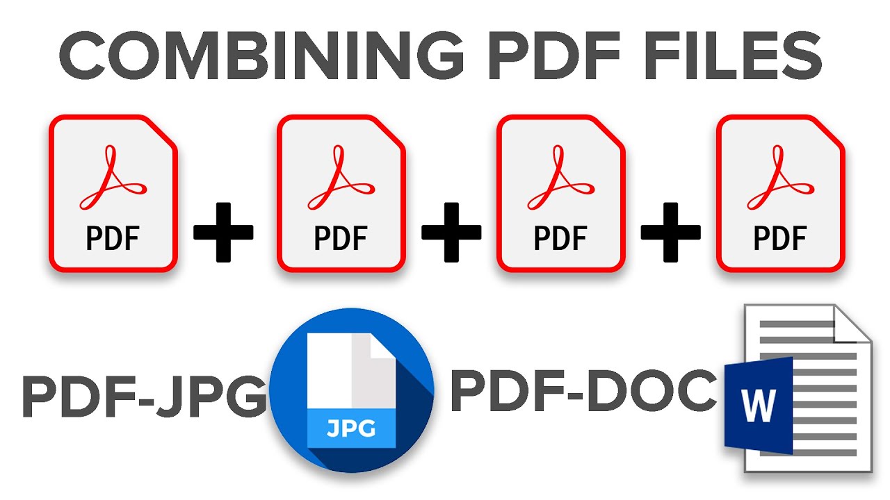 COMBINE PDF FILES | JPG TO PDF | PDF TO DOC - YouTube