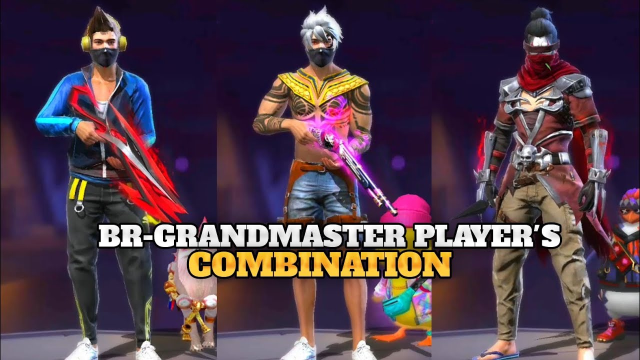 TOP 15 BEST DRESS COMBINATION FOR BR-GRANDMASTER PLAYER'S 😀 - YouTube