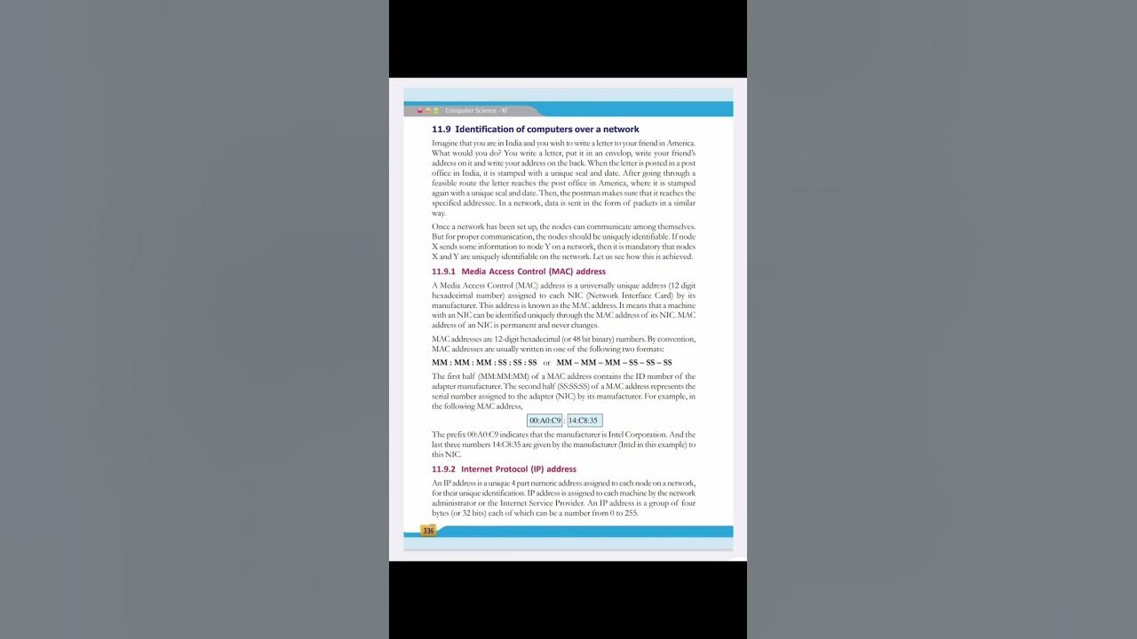 Computer science plus one | chapter 11 | Network | Classification|Identification | Protocol ...