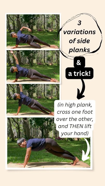 How to do a side plank (beginner)! #yoga #fitness #yogaforbeginners # ...