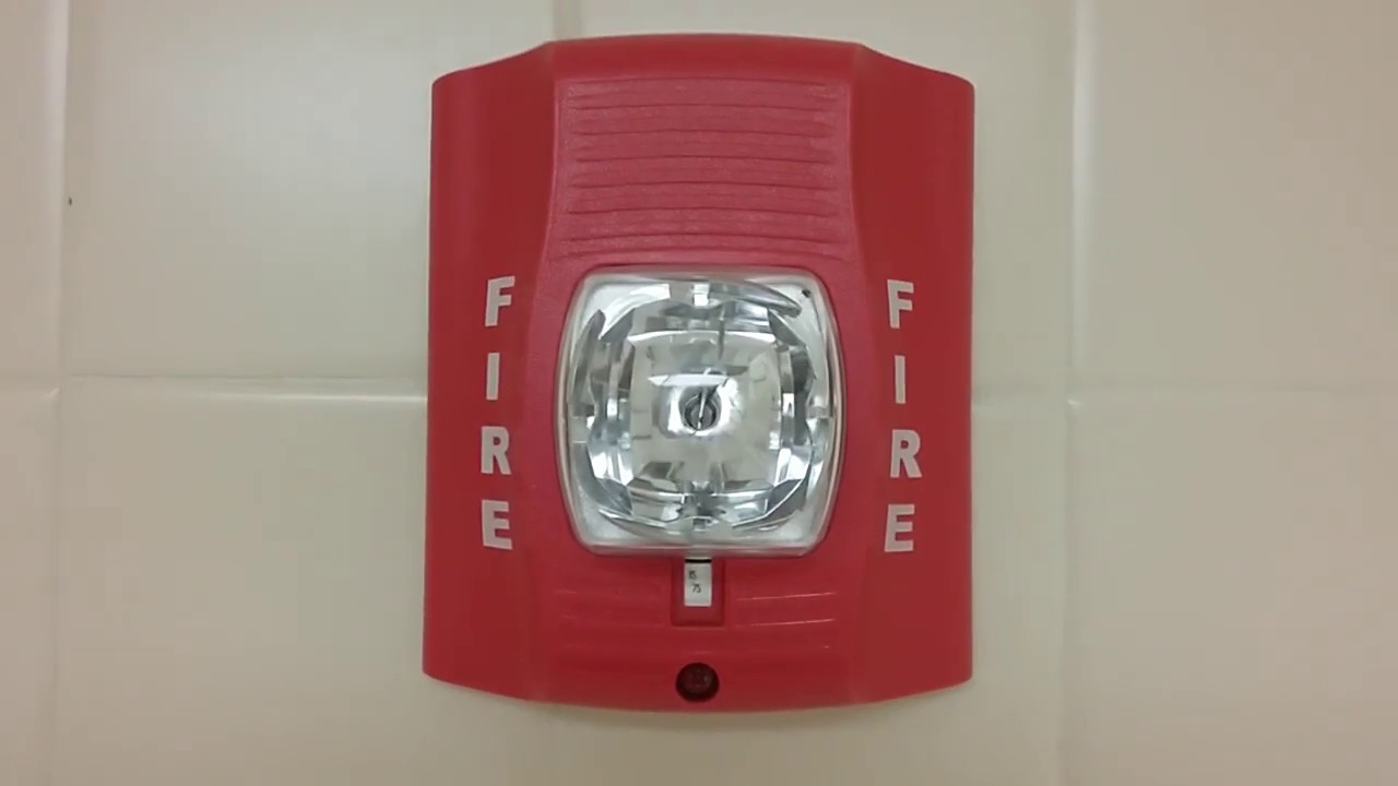 System Sensor SR SpectrAlert Advance Fire Alarm Strobe - YouTube