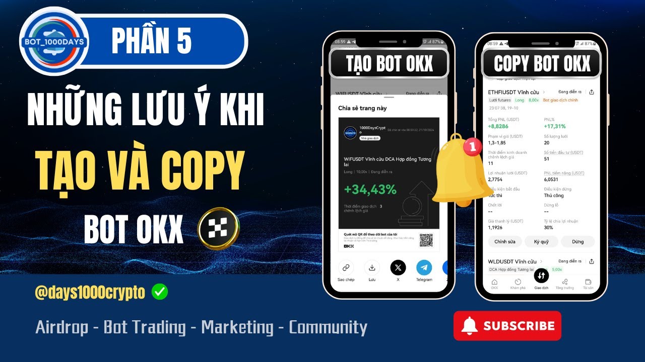 Phần 5 | Những Lưu Ý Khi Tạo Và Copy Bot OKX - 1000DAYSCRYPTO - YouTube