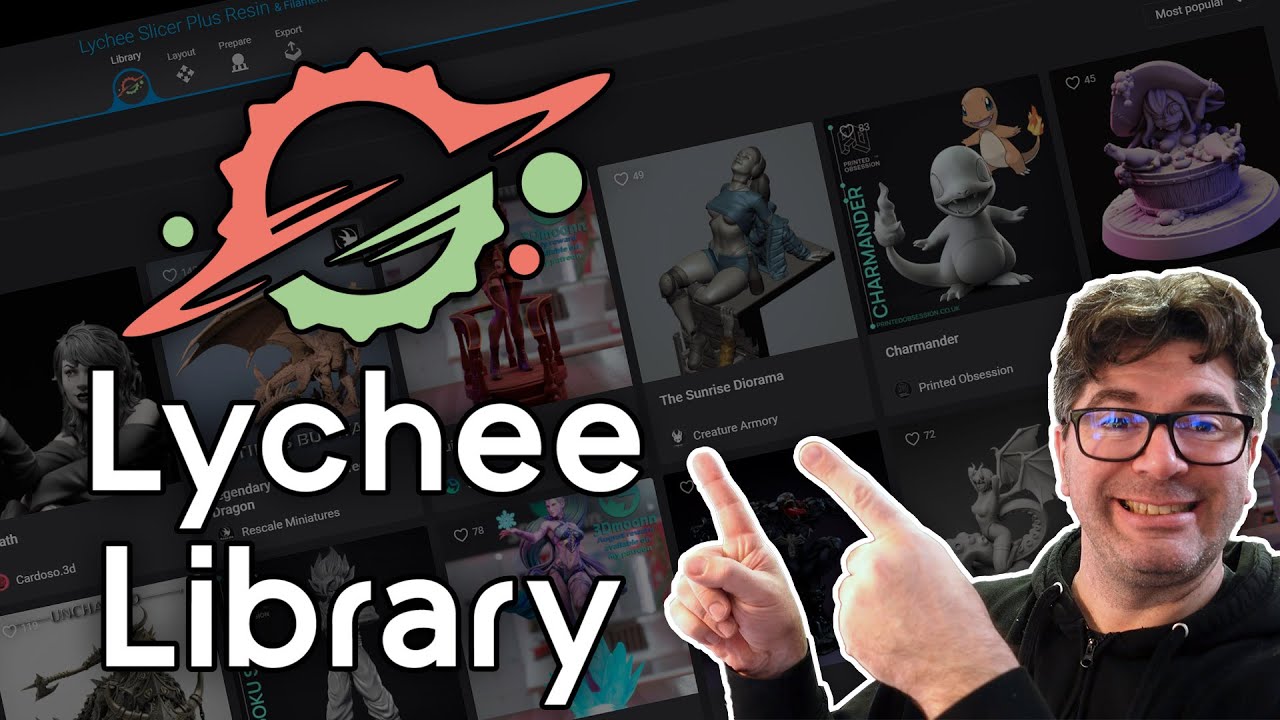 LYCHEE LIBRARY : Modèles 3D à imprimer en illimité ! - YouTube