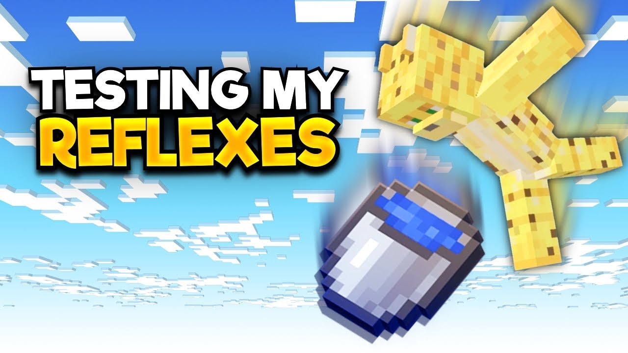 CLUTCH: Challenging My Minecraft Reflexes - YouTube