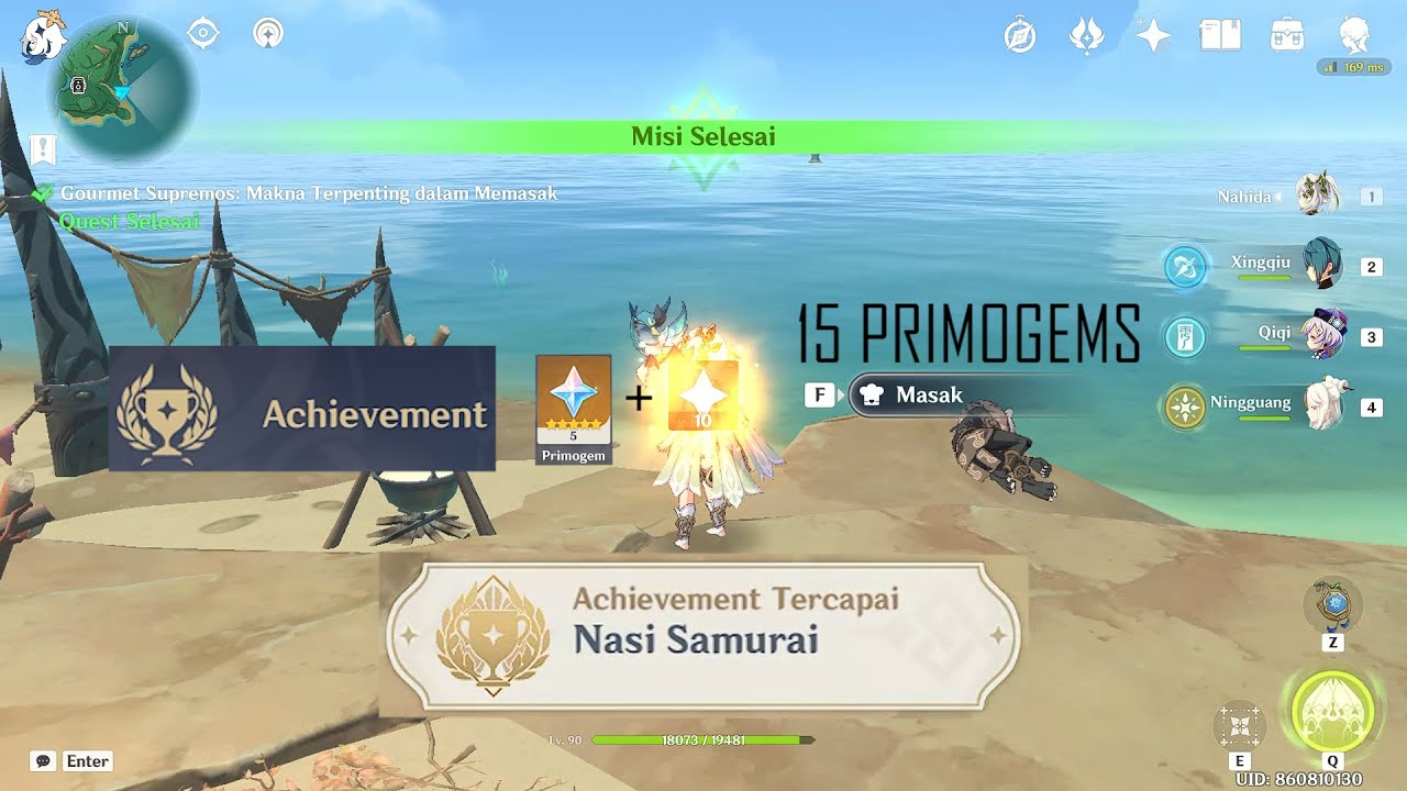 CARA MENDAPATKAN ACHIEVEMENT NASI SAMURAI || GENSHIN IMPACT HOYOVERSE ...