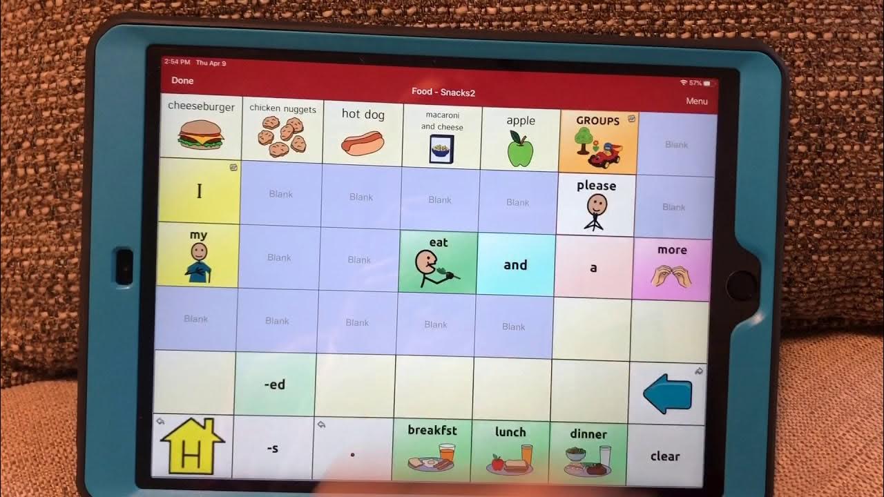 TOUCHCHAT how to add a new button - YouTube