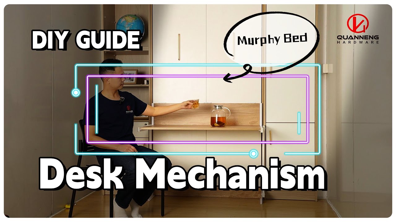 Desk Mechanism for Murphy Bed_Complete DIY Installation at Home - YouTube