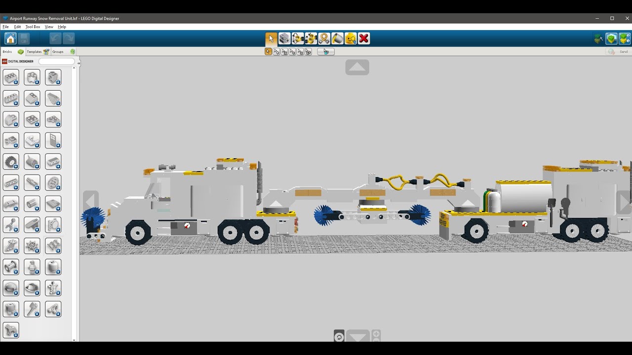LEGO Airport Runway Snow Removal Unit MOC - YouTube